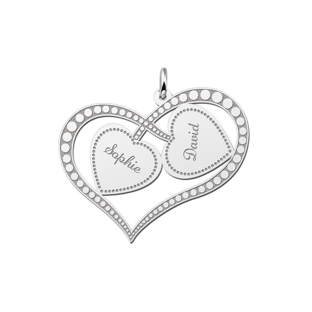 Heart pendants | text pendant | Names4ever